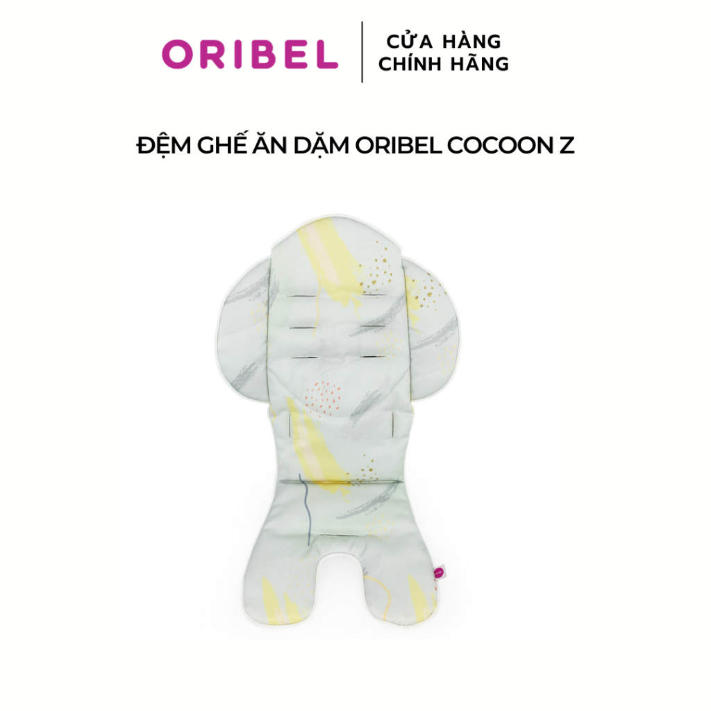 Đệm ghế ăn dặm Oribel Cocoon Z, chất liệu polyester thoáng mát dễ dàng ...
