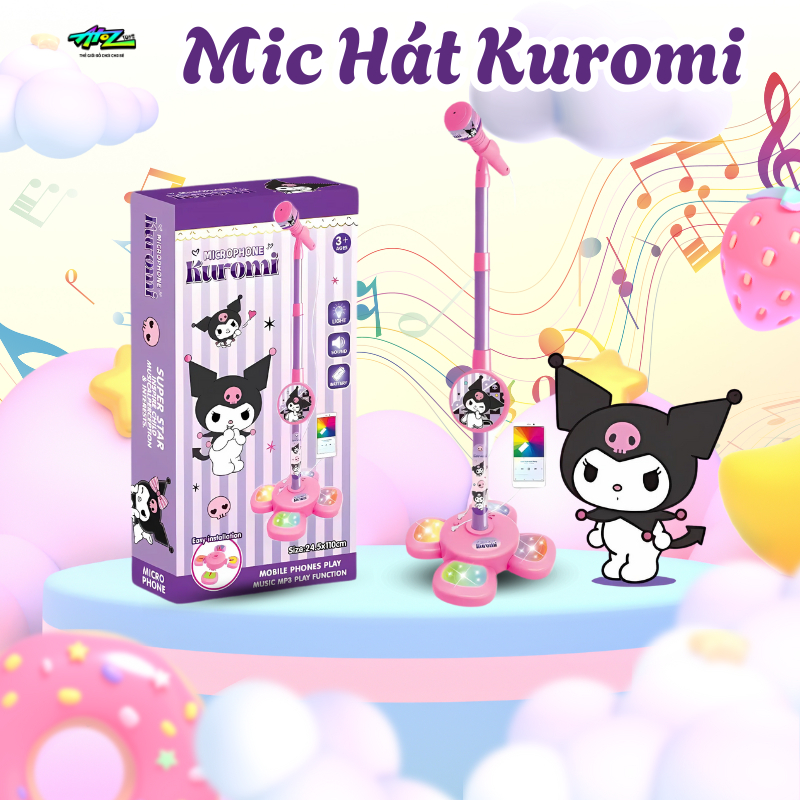 Bộ Mic Cây Kiêm Loa Hát Karaoke Kid Star Microphone Cho Bé, Kết Nối ...