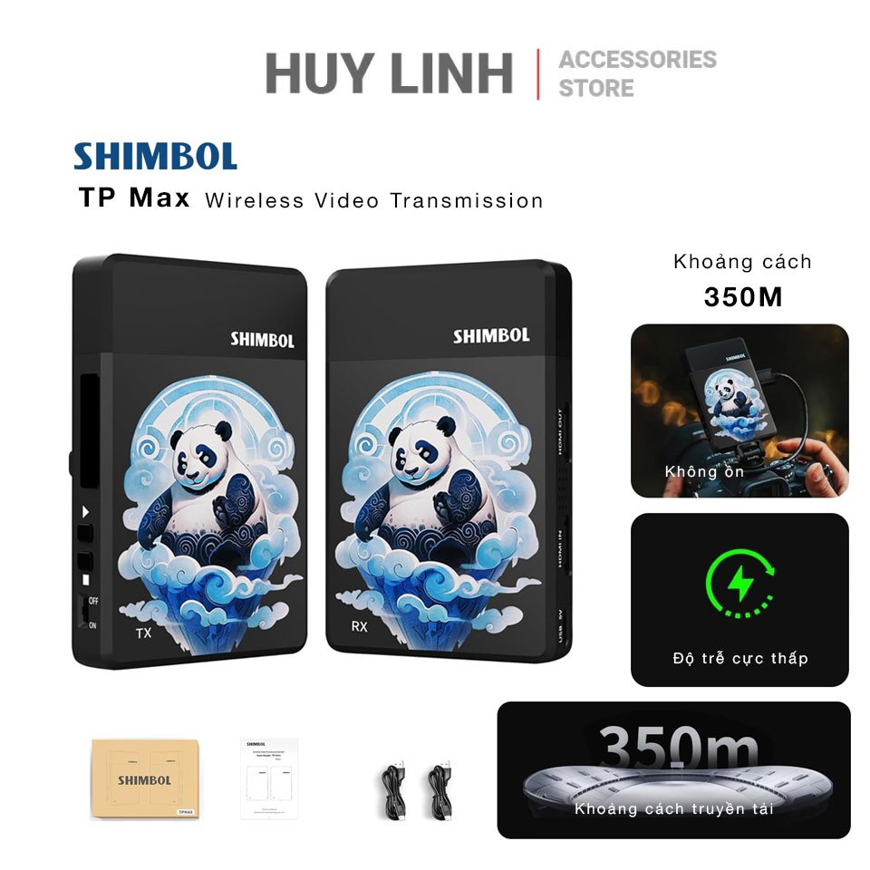 Shimbol TP Max Bộ truyền tín hiệu hình ảnh không dây FullHD 1080 khoảng cách 350M chính hãng ...