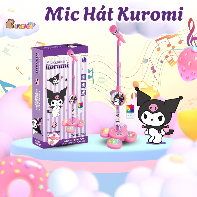 Bộ Mic Cây Kiêm Loa Hát Karaoke Kid Star Microphone Cho Bé, Kết Nối ...