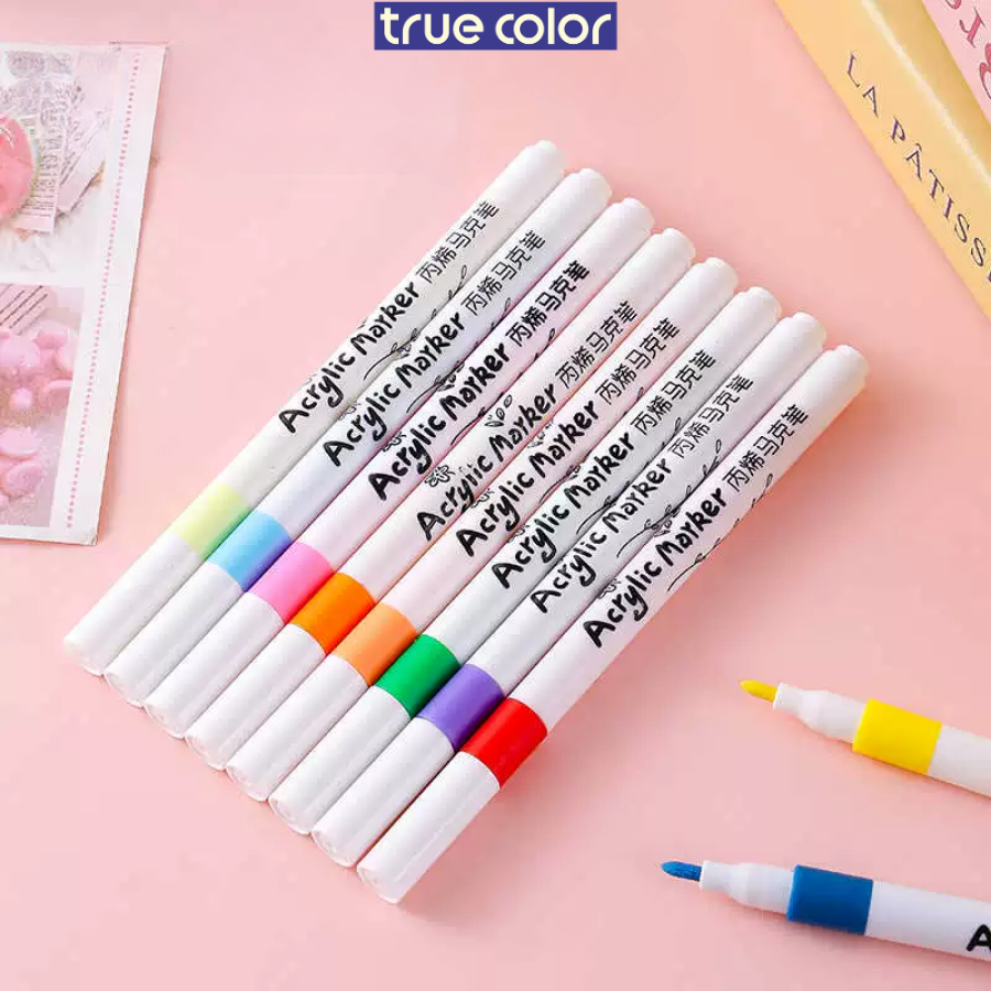 Bút Màu Acrylic Marker - Túi 12/24/36/48/60 Bút Màu Sơn Chất Lượng Cao ...