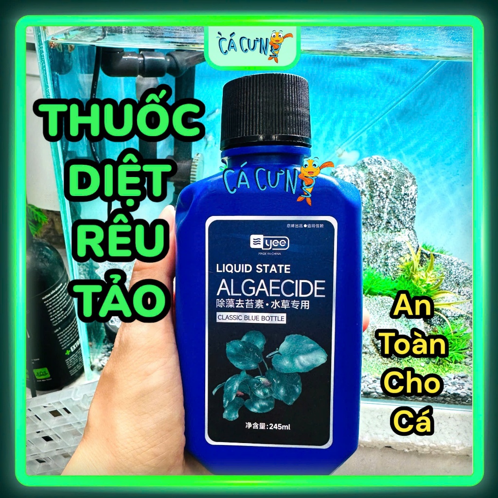 Dung Dịch Diệt Rêu Tảo bể cá - Diệt rêu YEE ALGAECIDE 245ml hiệu quả & an toàn cho hồ thủy sinh ...