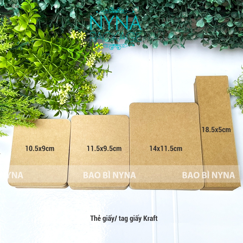 50 tờ Thẻ giấy, tag giấy, giấy note màu Kraft cực dày hoặc Đỏ trắng làm ...