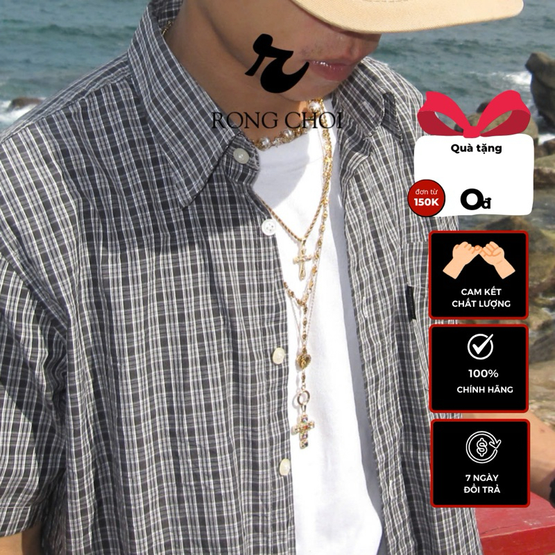 Vòng cổ nam RONG CHƠI- Set vòng Titan mạ vàng mẫu mới 2024 | Shopee ...