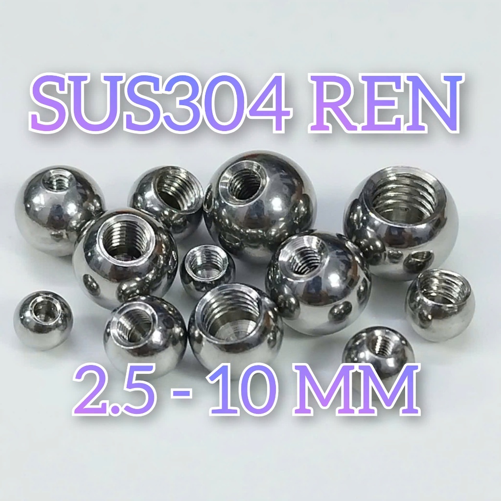 BI INOX 304 CÓ REN kích thước 2.5-10 mm x lỗ ren M1-M6 sử dụng cho linh ...