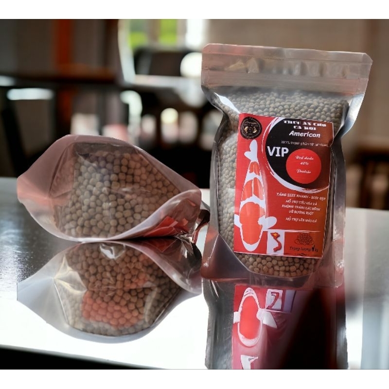 Cám cá koi American Vip 42% protein KHÔNG VÁNG DẦU - không lo giặt bông ...