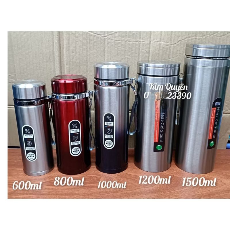 Bình giữ nhiệt inox 304 cao cấp nhiều size 600ml -1500ml [ mã -808] | Shopee Việt Nam