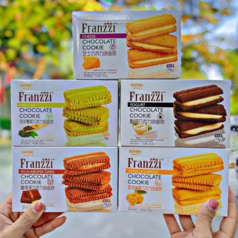 [ RẺ VÔ ĐỊCH] Bánh quy Franzzi cookie chocolate kẹp kem hộp 58g🔥🔥🔥 ...