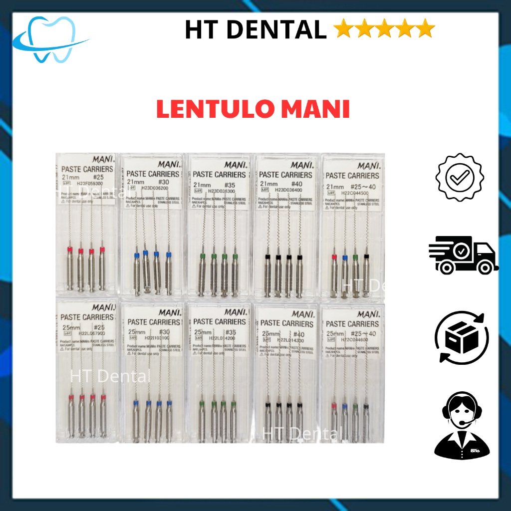 Lentulo Mani Nhật Bản (Hộp 4 cây) Trám Bít Ống Tủy– HT Dental | Shopee Việt Nam