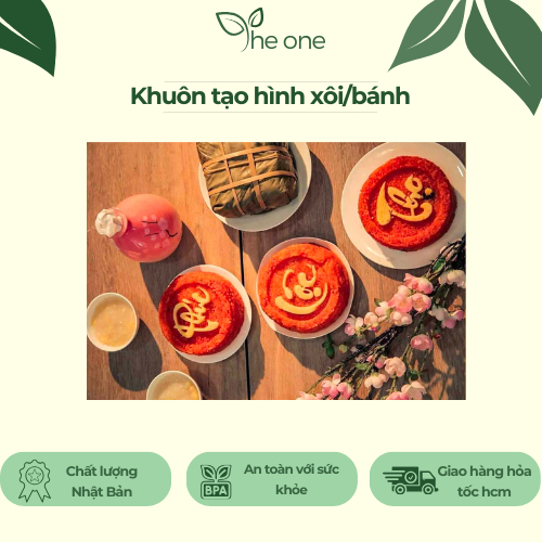 Khuôn làm xôi Phúc-Lộc-Thọ. Chất liệu nhựa PP an toàn, chịu nhiệt tốt ...