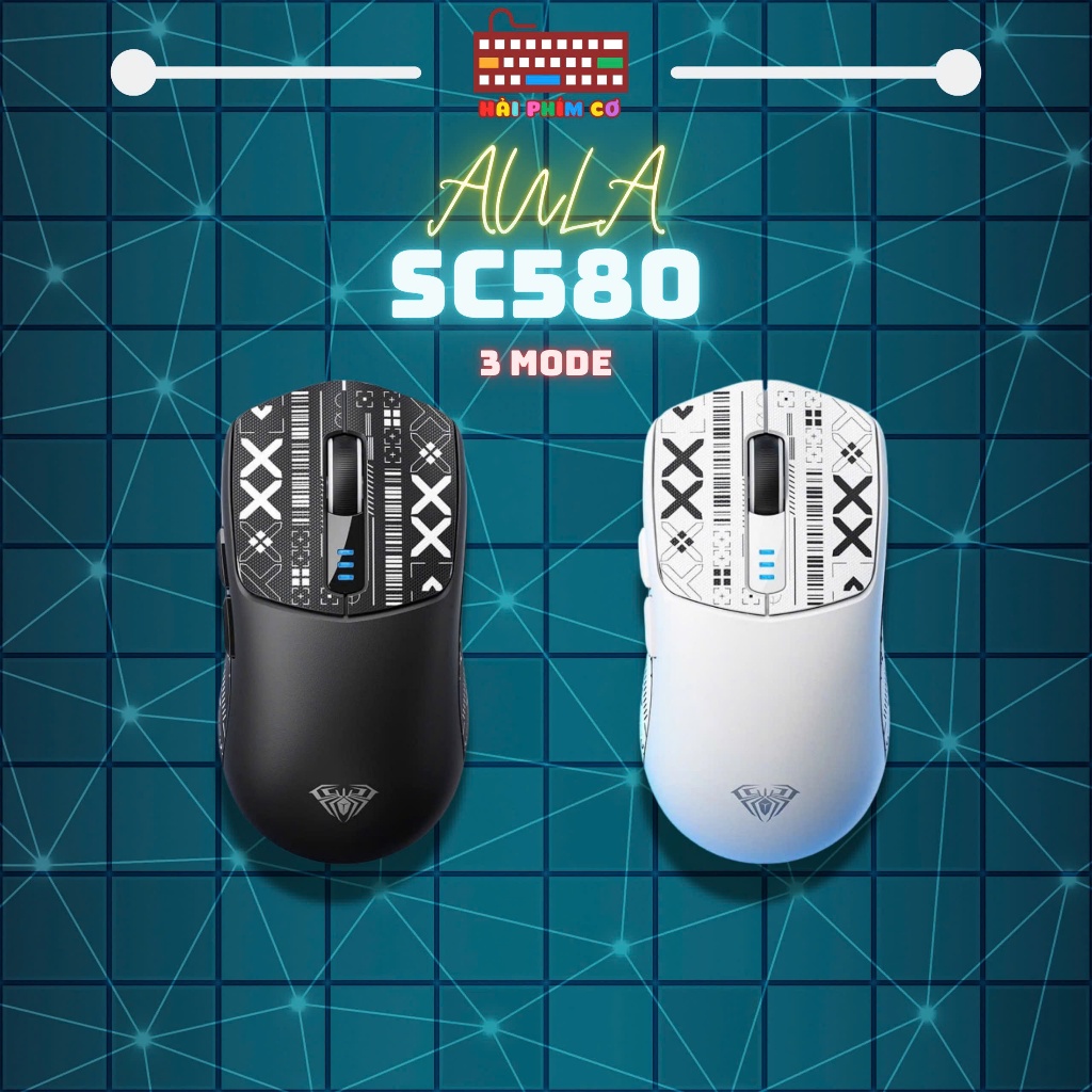 [HOẢ TỐC] CHUỘT KHÔNG DÂY AULA SC580 3 MODES | ĐỘ NHẠY LÊN ĐẾN 10000 ...