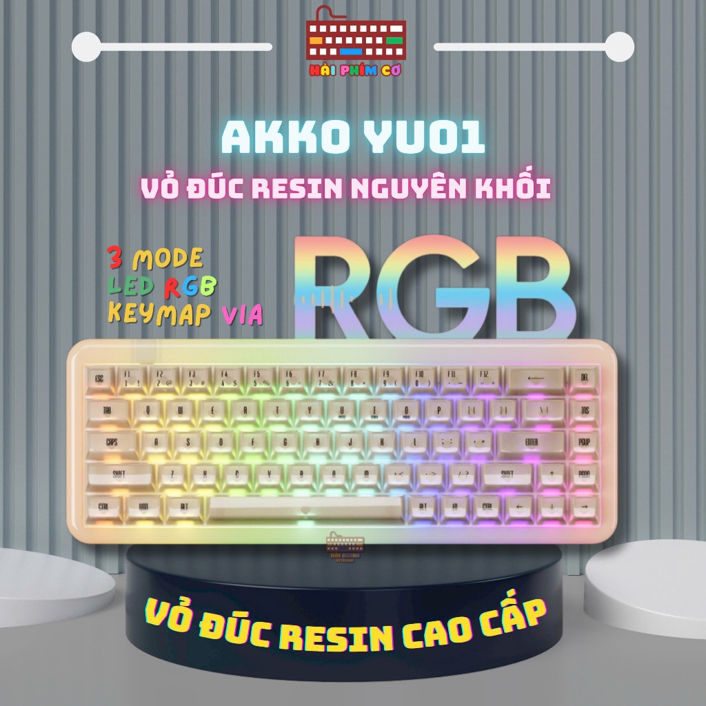 [HOẢ TỐC] BÀN PHÍM AKKO YU01 | 3 MODES | LED RGB TỪNG PHÍM | MẠCH XUỐI ...