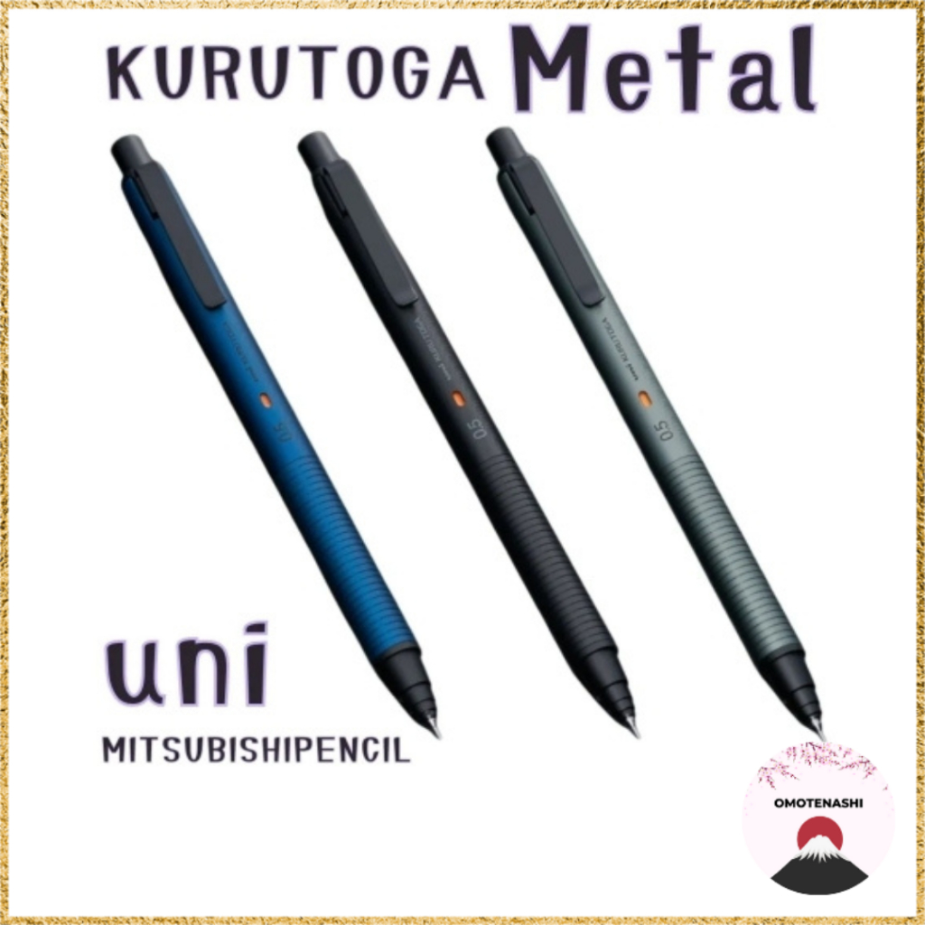Kuru Toga Metal 0.5mm Mechanical Pencils Kurutoga Sharp Pen Mitsubishi Black Blue Gray | Shopee ...