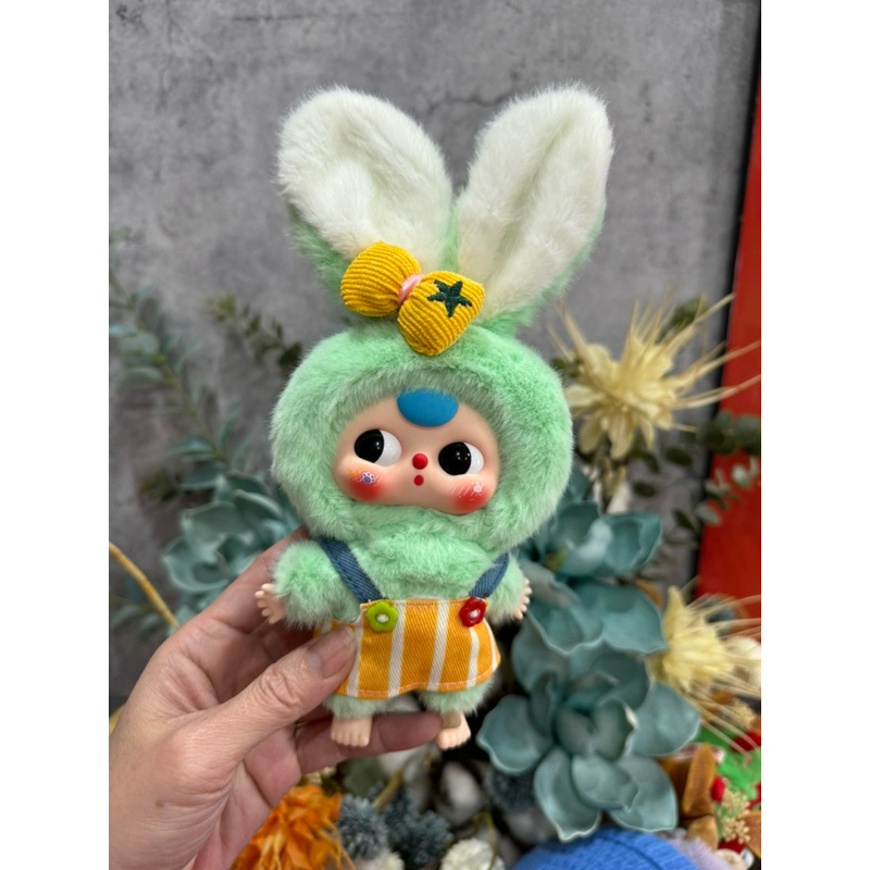 [Sẵn]bbthree macaron Thỏ xanh mắt lé(y hình)new full box card(đã khui ...