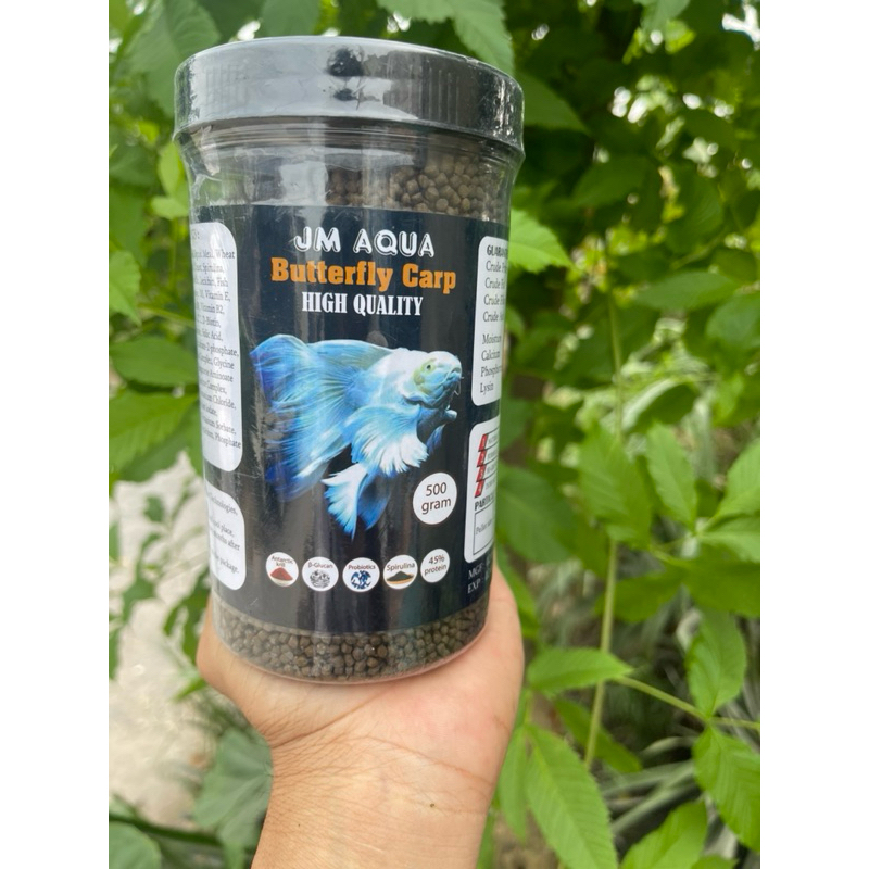 Thức ăn chìm chuyên cho cá chép sư tử - Cám chép sư tử JM AQUA BUTTERFLY CARP 500g (Hàng CTy ...