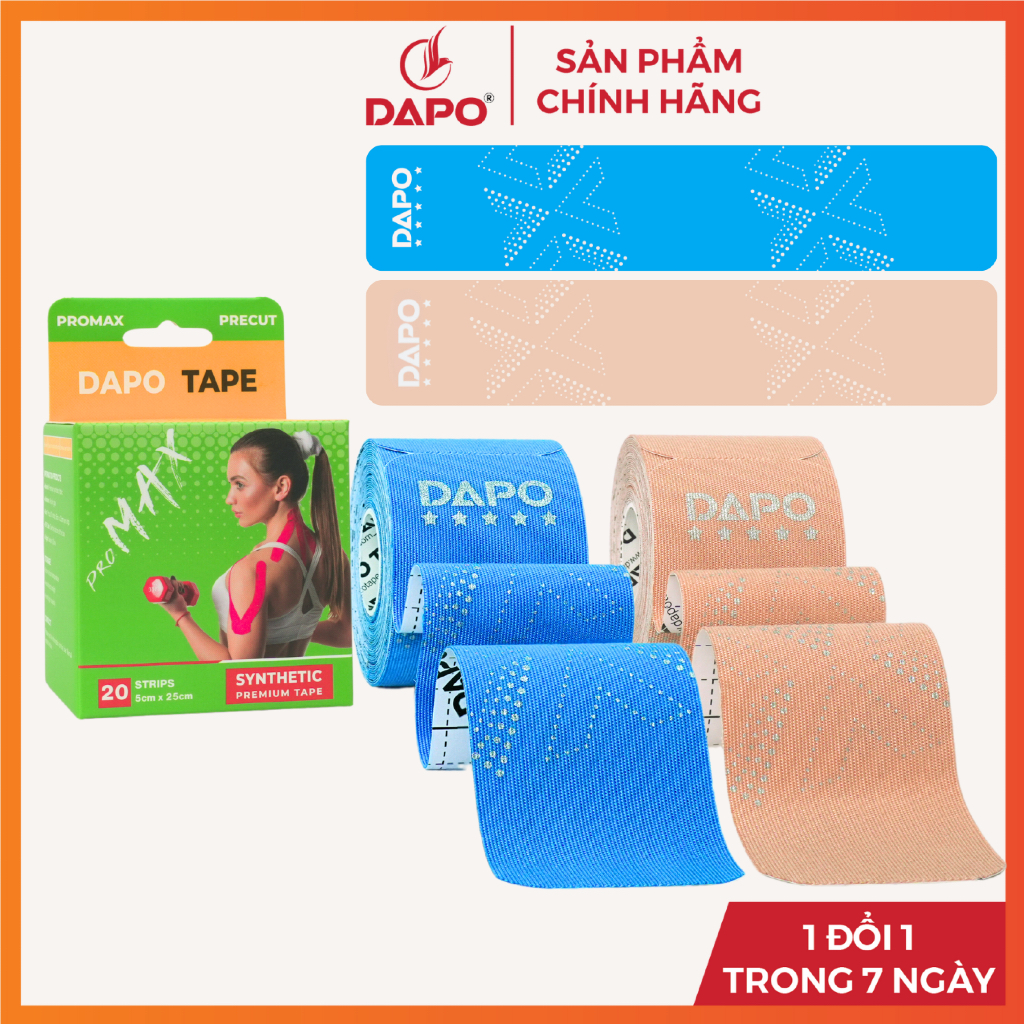 Băng Dán Cơ Thể Thao Dapo Tape Promax, Băng Quấn Cổ Chân, Băng Gối Thể ...
