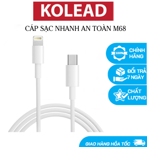 Cáp sạc nhanh chính hãng cổng ra TypeC M68 ngắt tự động tương thích ...