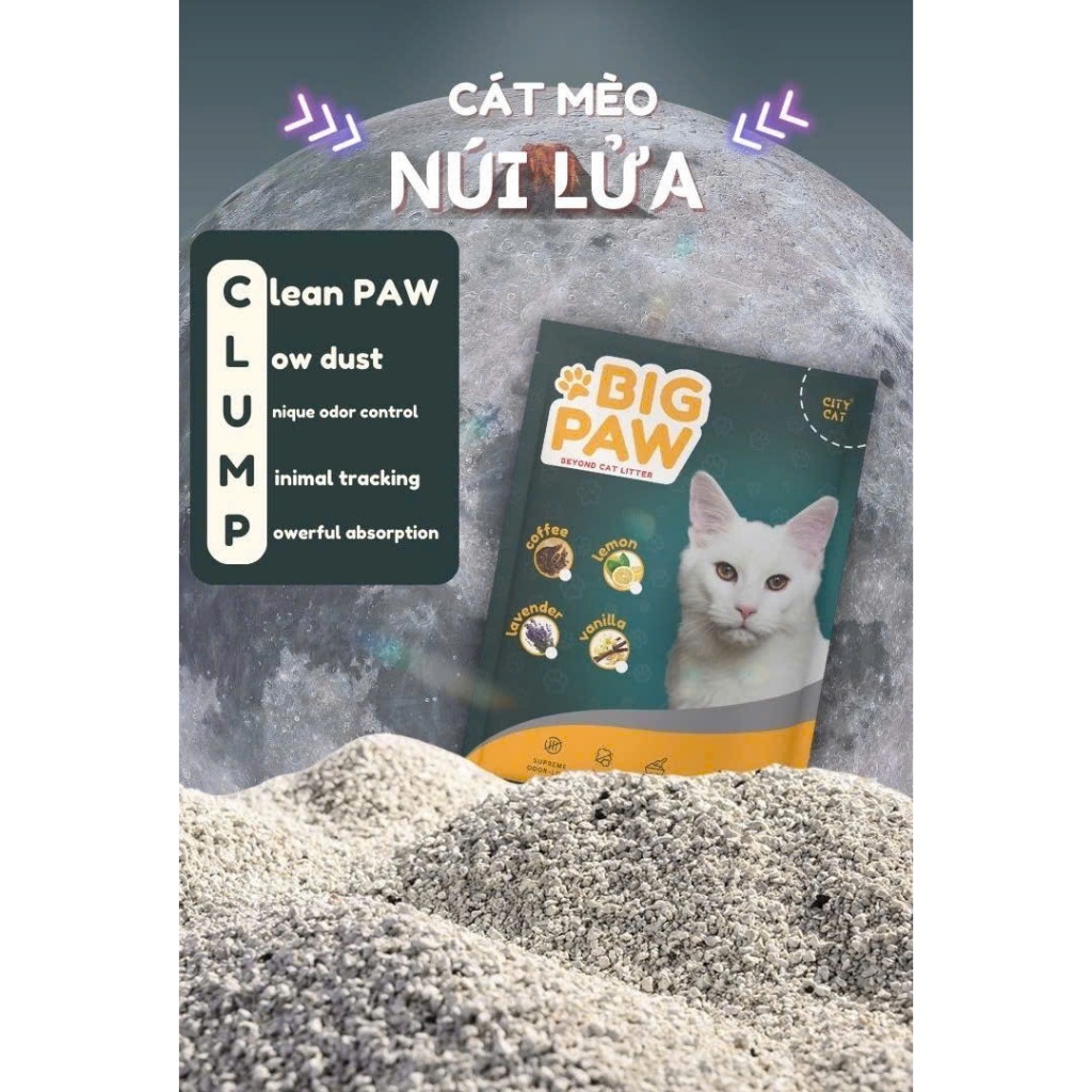 Cát mèo BIGPAW 8L/4kg - KHÔNG BỤI | Shopee Việt Nam