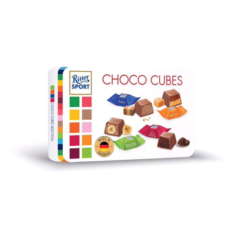 Socola Ritter Sport Cubes Selection Hộp 192G (24 Gói x 8G) | Shopee ...