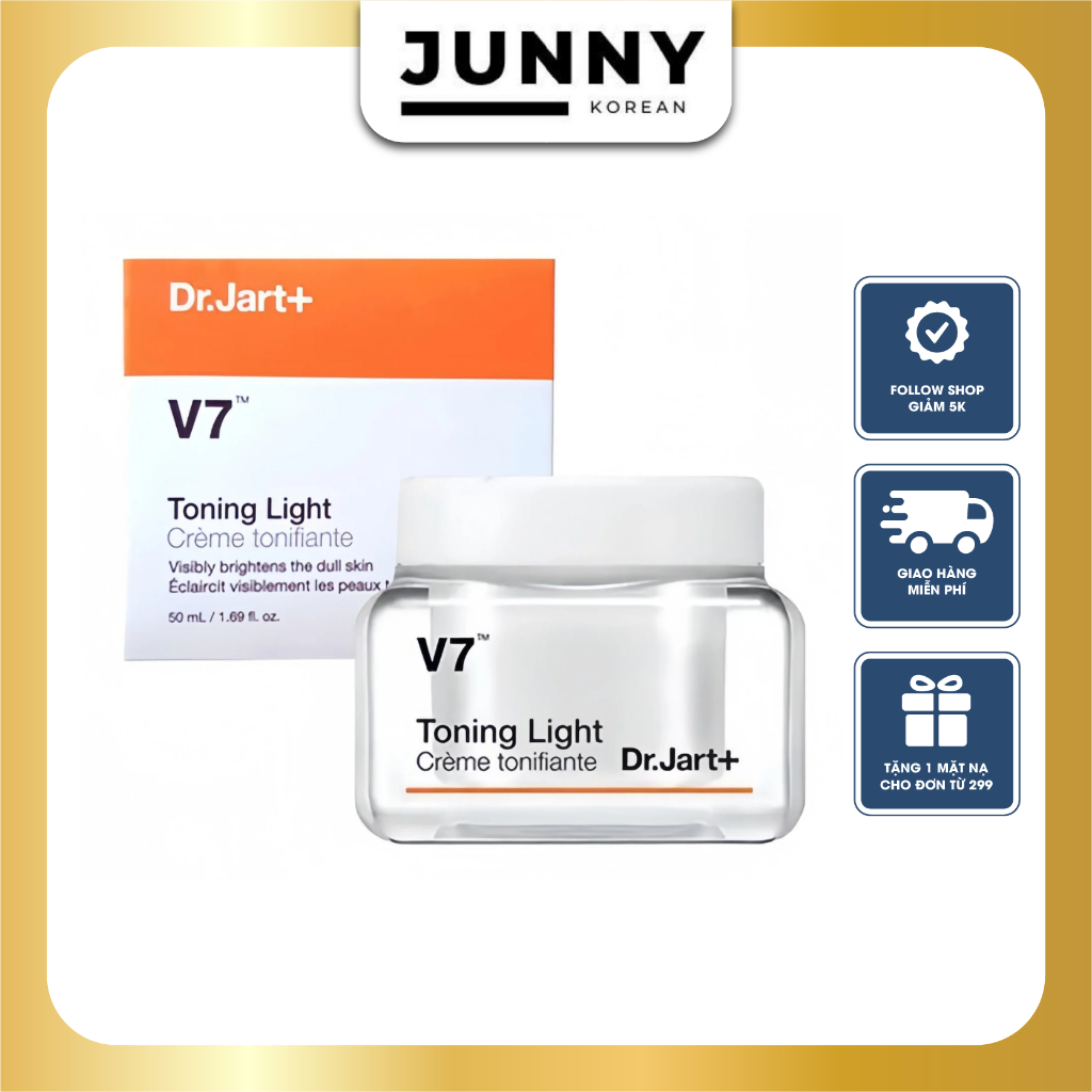 Kem dưỡng da nâng tone V7 Toning Bright Cream Dr.Jart+ mẫu mới hộp 50ml ...