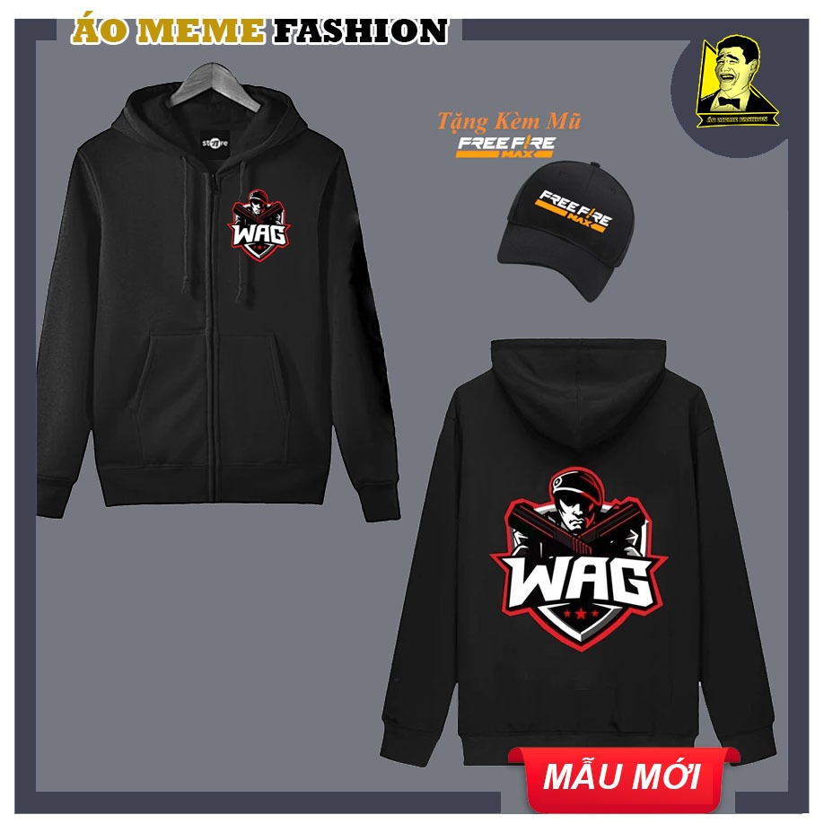 Áo Khoác Free Fire Team Wag Peo - Rank cao thủ 🎁 Tặng kèm nón 🎁 áo ...