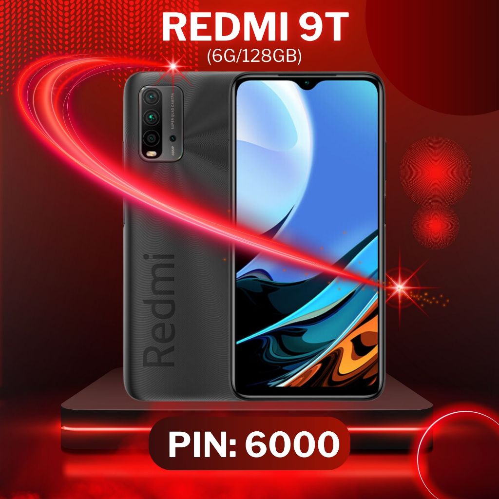 Điện thoại Redmi 9T Ram 6G/128gb pin 6000 điện thoại chính hãng Tặng ...