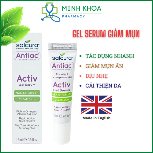Antiac Activ Gel Serum bôi mụn - Chính hãng Salcura Anh Quốc | Shopee ...