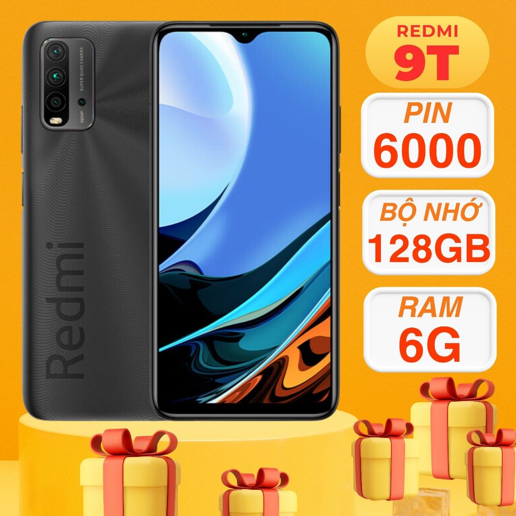 Điện thoại Redmi 9T Ram 6G/128gb pin 6000 điện thoại chính hãng giá rẻ ...