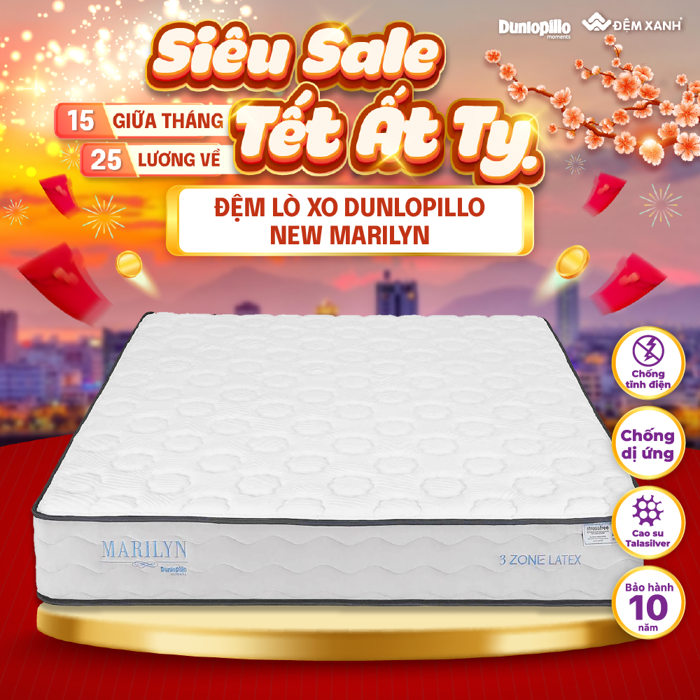 Đệm lò xo Dunlopillo New Marilyn dày 25cm | Shopee Việt Nam