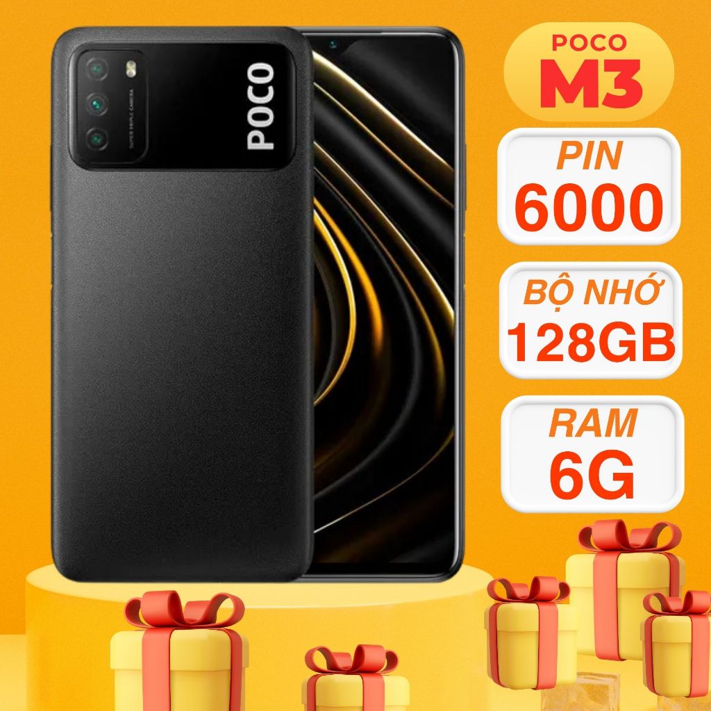 Điện thoại Poco M3 Ram 6G/128gb điện thoại chính hãng, điện thoại giá ...
