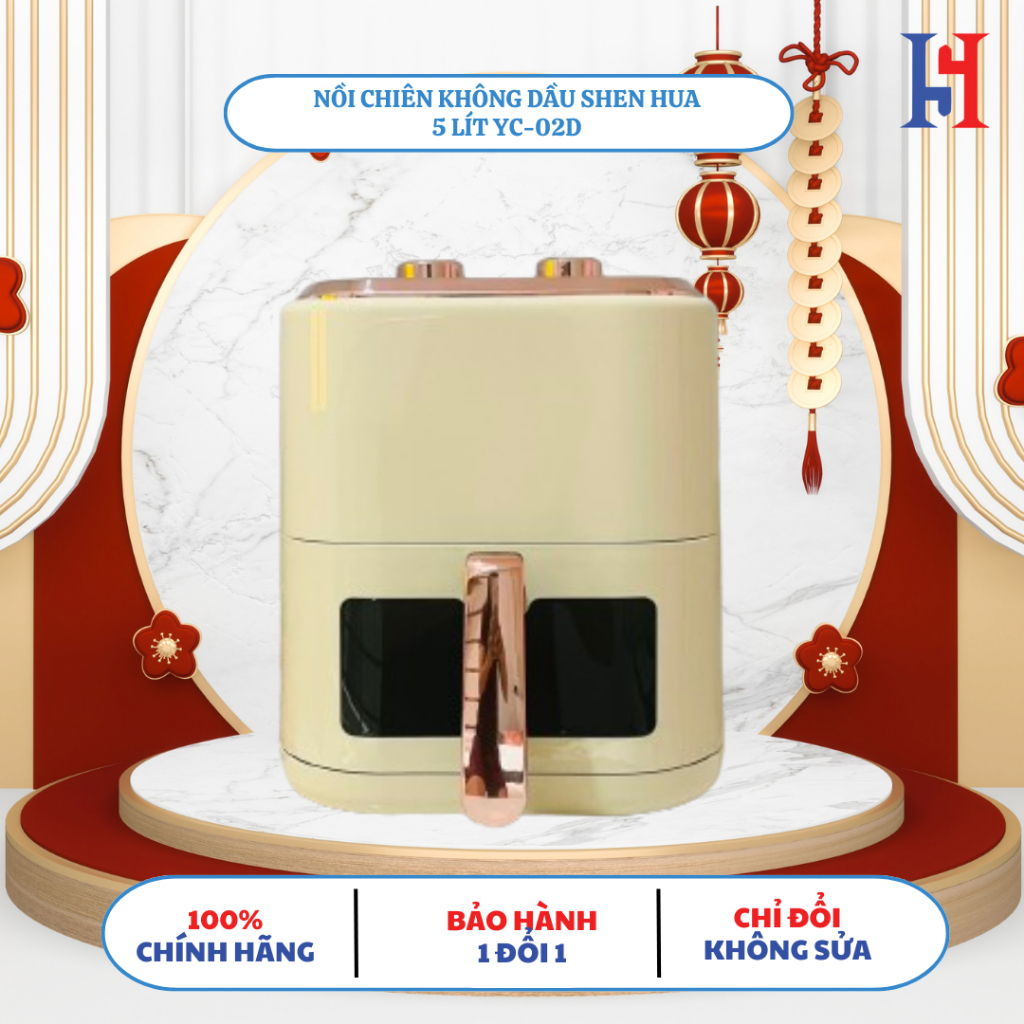 Nồi chiên không dầu Shen Hua 5L YC-02D BẢO HÀNH 1 ĐỔI 1 TRONG 12 THÁNG | Shopee Việt Nam