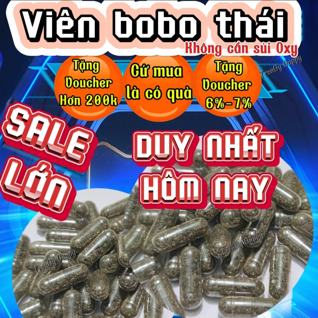 Viên tạo bobo thái siêu sinh khối, giúp cá lớn nhanh và lên màu đẹp ...