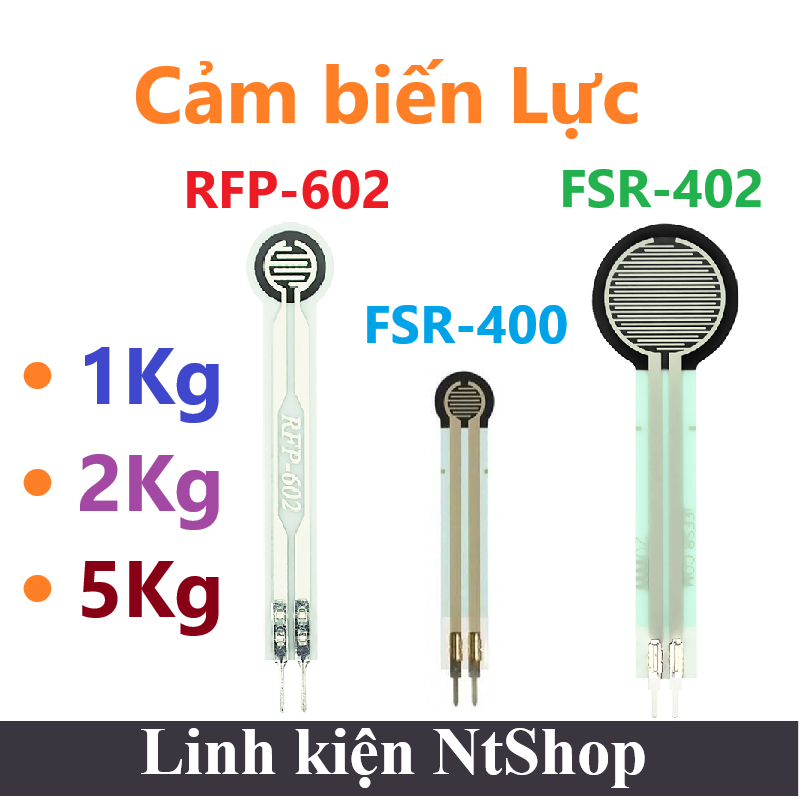 Cảm biến lực FSR-400 / FSR-402 / RFP-602 1kg / 2kg / 5kg Cảm biến áp ...