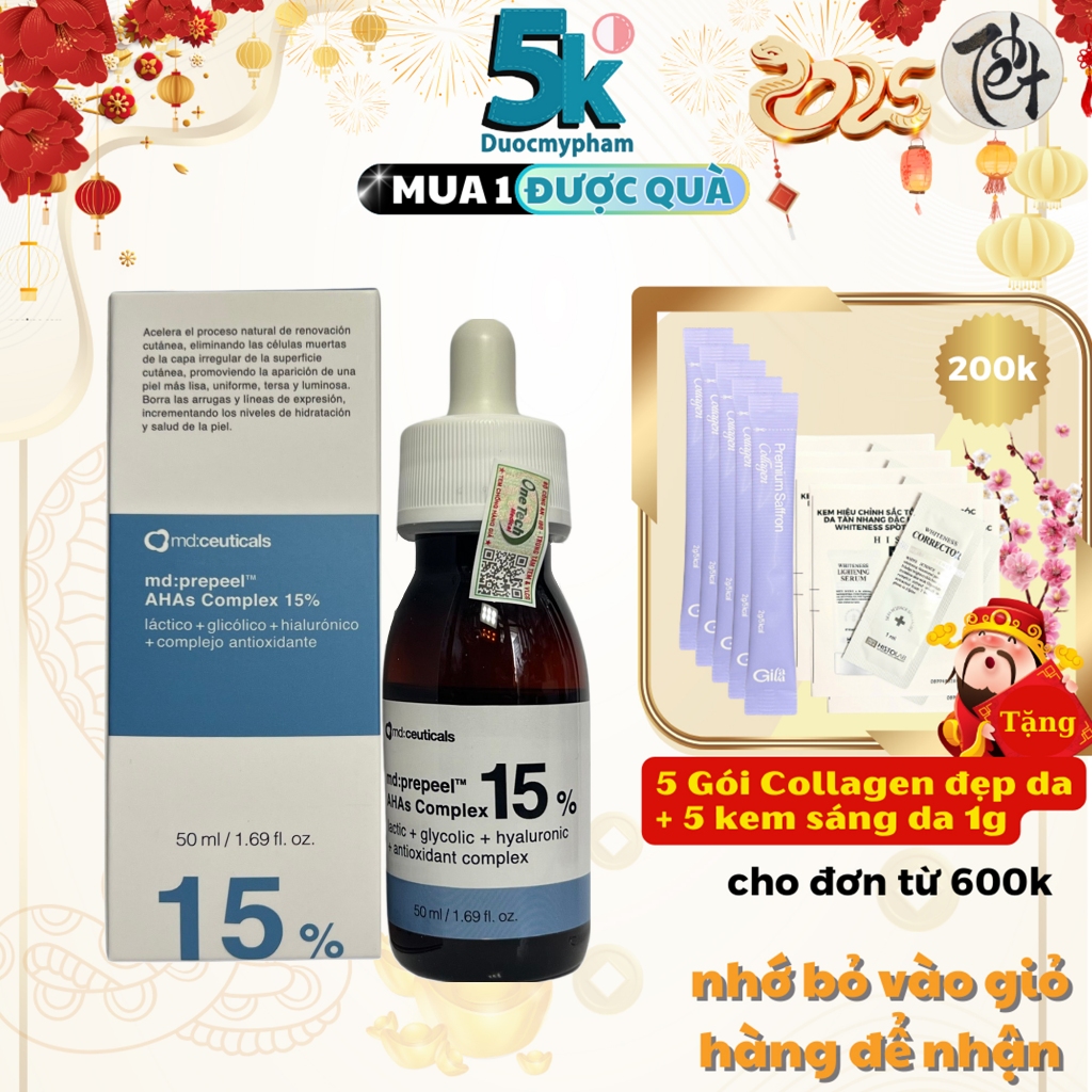 PrePeel thay da sinh học Md:Prepeel Ahas Complex 15% md:ceuticals ...