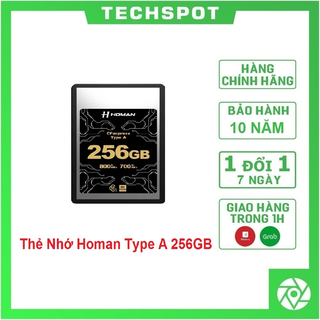 Thẻ Nhớ Homan CFexpress Type A 256Gb | Hàng Chính Hãng | Bảo Hành 10 ...