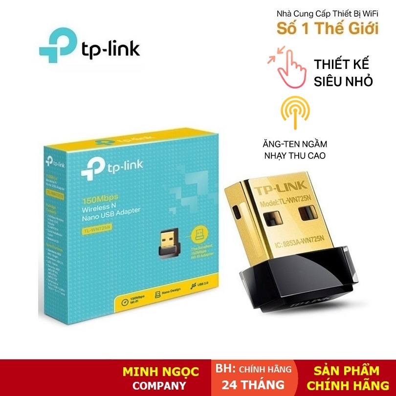 Bộ Chuyển Đổi USB Wifi TPLink TL-WN725N Chuẩn N 150Mbps ( Tplink 725N ...