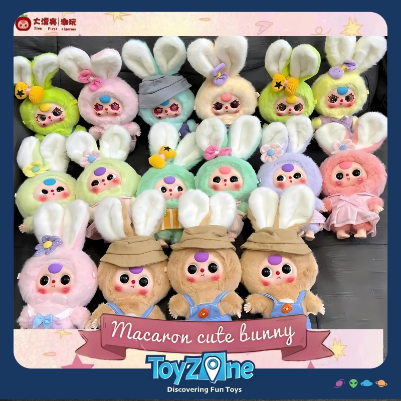 Mô hình Blind box Móc khóa Gấu bông Baby Three Macaron Bunny BABY THREE ...