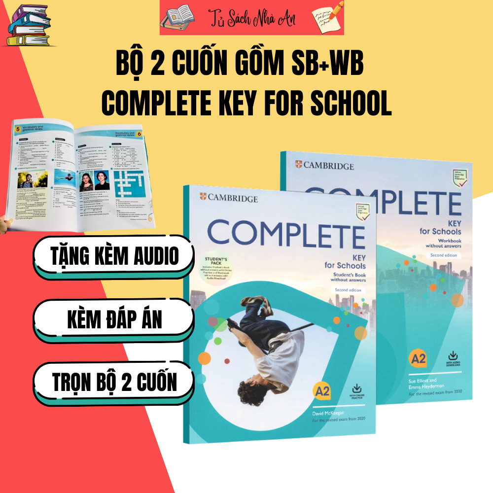 Sách - Complete key for school bộ 2 cuốn gồm SB+WB - luyện KET - có ...
