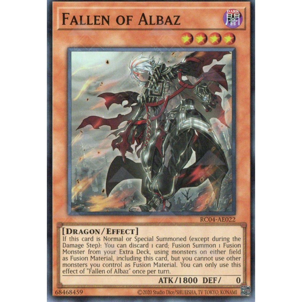 [ Bài Yugioh Chính Hãng ] RC04-AE022 Fallen of Albaz (SR) | Shopee Việt Nam