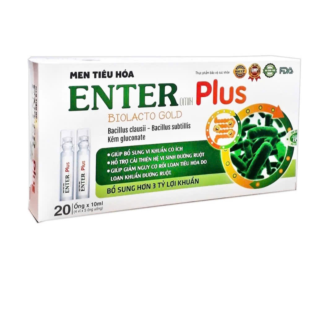 Men tiêu hoá Enteromin Plus Biolacto cân bằng vi khuẩn đường ruột hấp ...