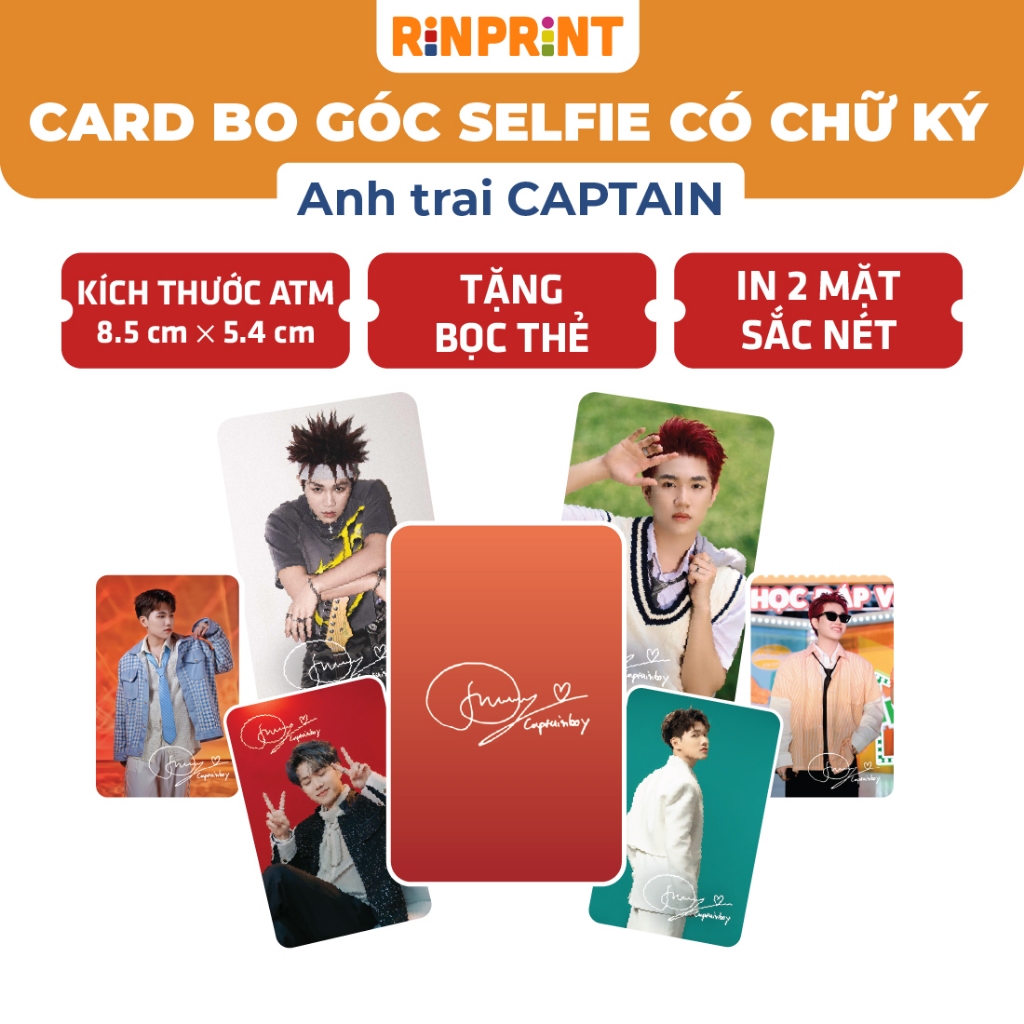 [Tặng Sleeves] Combo 10 Ảnh Selfie ATSH Captain Boy Bo Góc Cứng Cáp ...