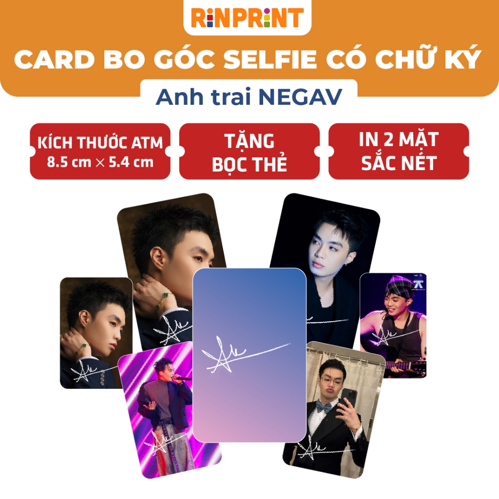 [Tặng Sleeves] Combo 10 Ảnh Selfie ATSH Negav Bo Góc Cứng Cáp, Quà Tặng ...