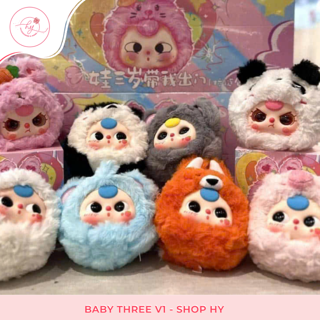 Full Blindbox Baby Three V1, Full Set 8 Box Baby Three V1 Zip Vinyl ...