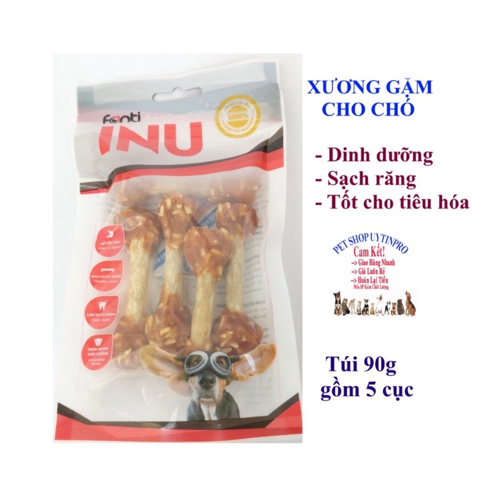 XƯƠNG GẶM CHO CHÓ Fonti INU C11 Vị gà viên Gói 90g Thơm ngon Dinh dưỡng ...