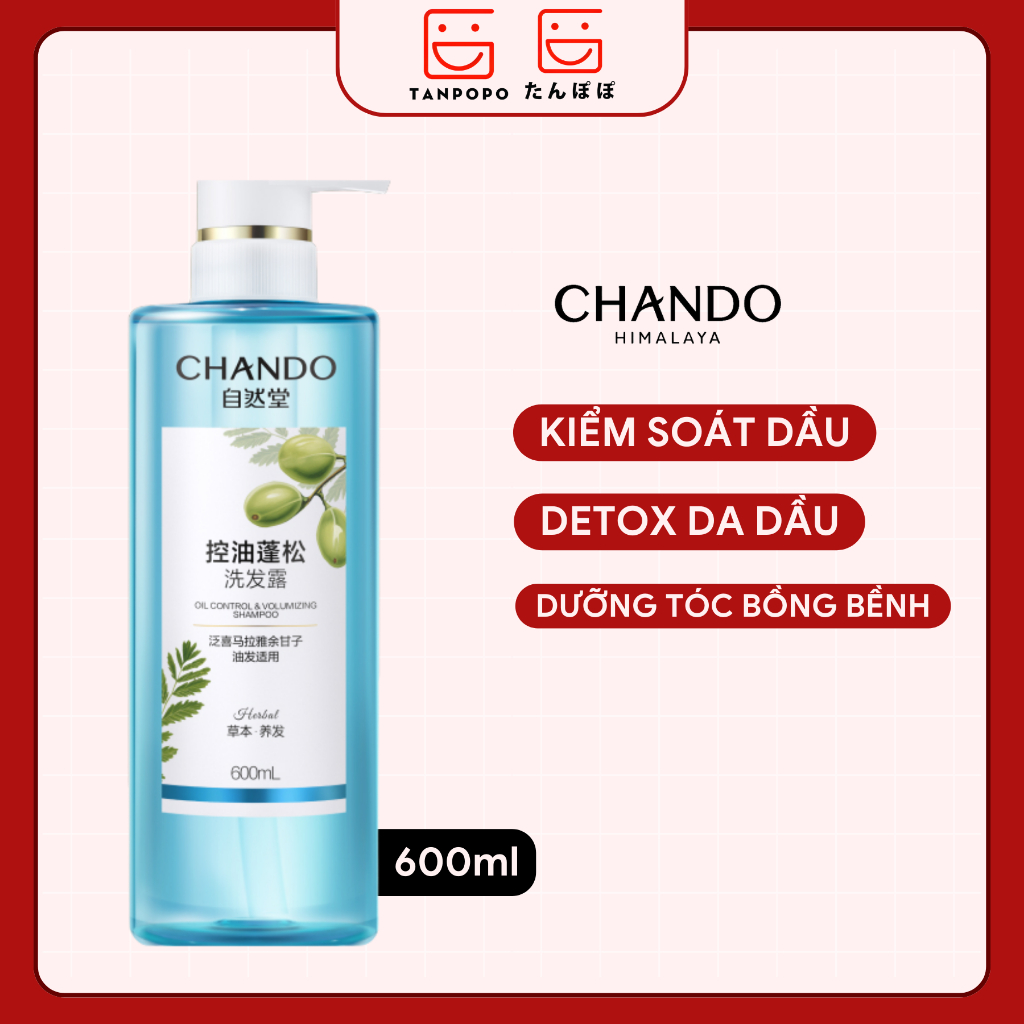 Dầu Gội Đầu Kiểm Soát Dầu, Làm Phồng Tóc Chando Himalaya Oil Control ...