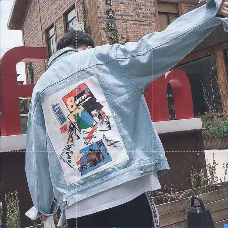 Áo Khoác Jeans Dành Cho Nam Nữ BONI HAI MÀU XANH ĐEN AKJNA19 | Shopee ...