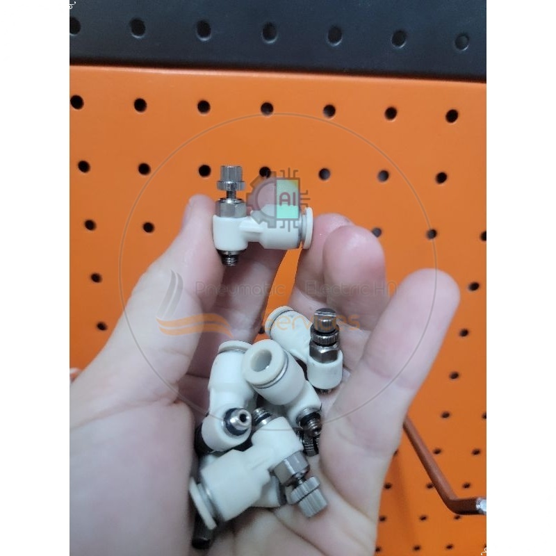 Van tiết lưu SL M5 01 02 ống 4 6 8 10 - Van chỉnh khí nén lắp van ...