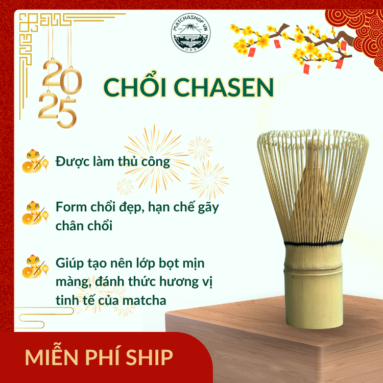 Chổi Chasen đánh Matcha cao cấp Maschashop -100 chân Dùng trong Pha Chế, Trà Đạo | Shopee Việt Nam