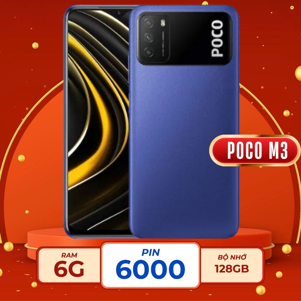 Điện thoại Poco M3 Ram 6G/128gb điện thoại chính hãng, điện thoại giá ...