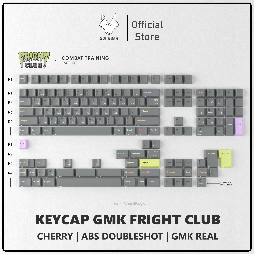 [HỎA TỐC HN - HCM] Bộ nút bàn phím cơ | Cherry GMK Fright Club | ABS ...